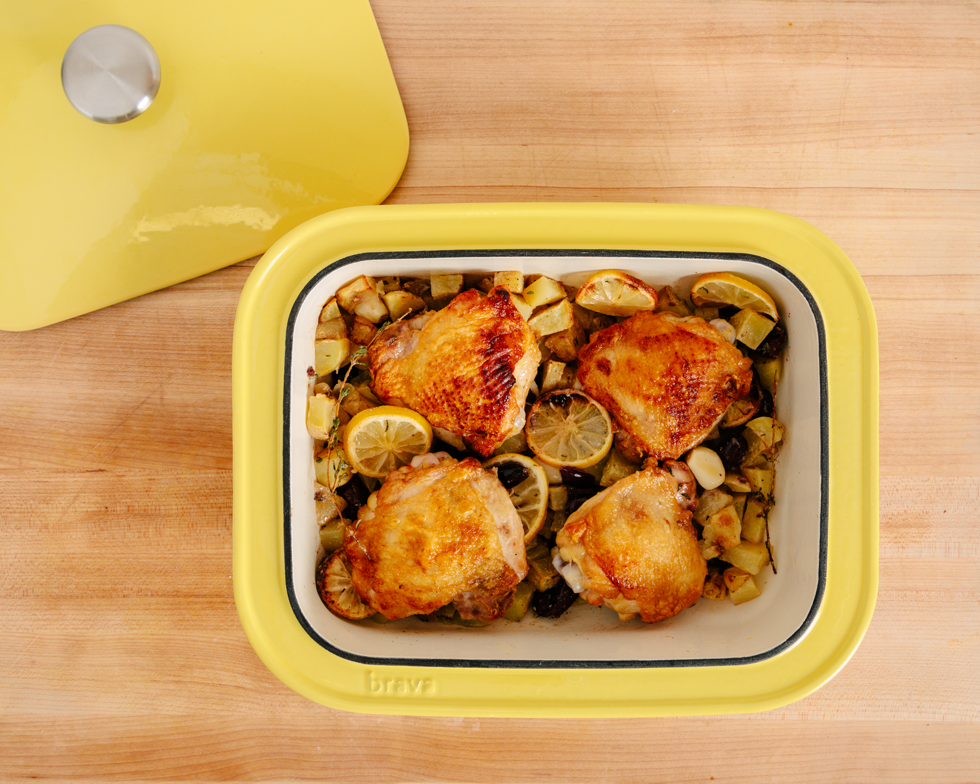 Braised Lemon Chicken Thighs - Serves 4 — Brava | Brava Home
