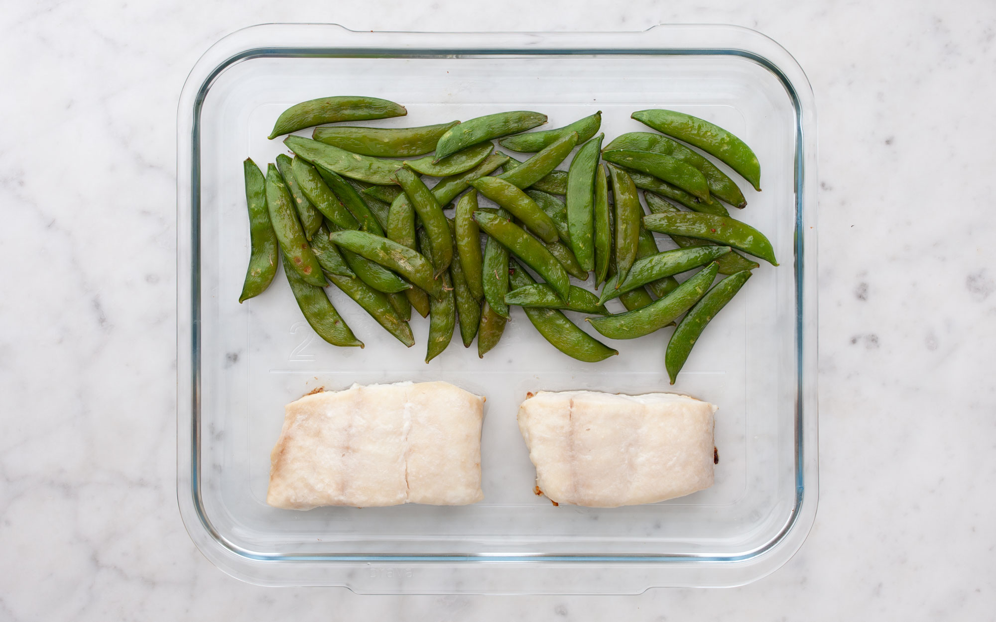 Halibut and Snap Peas - Serves 2 — Brava | Brava Home